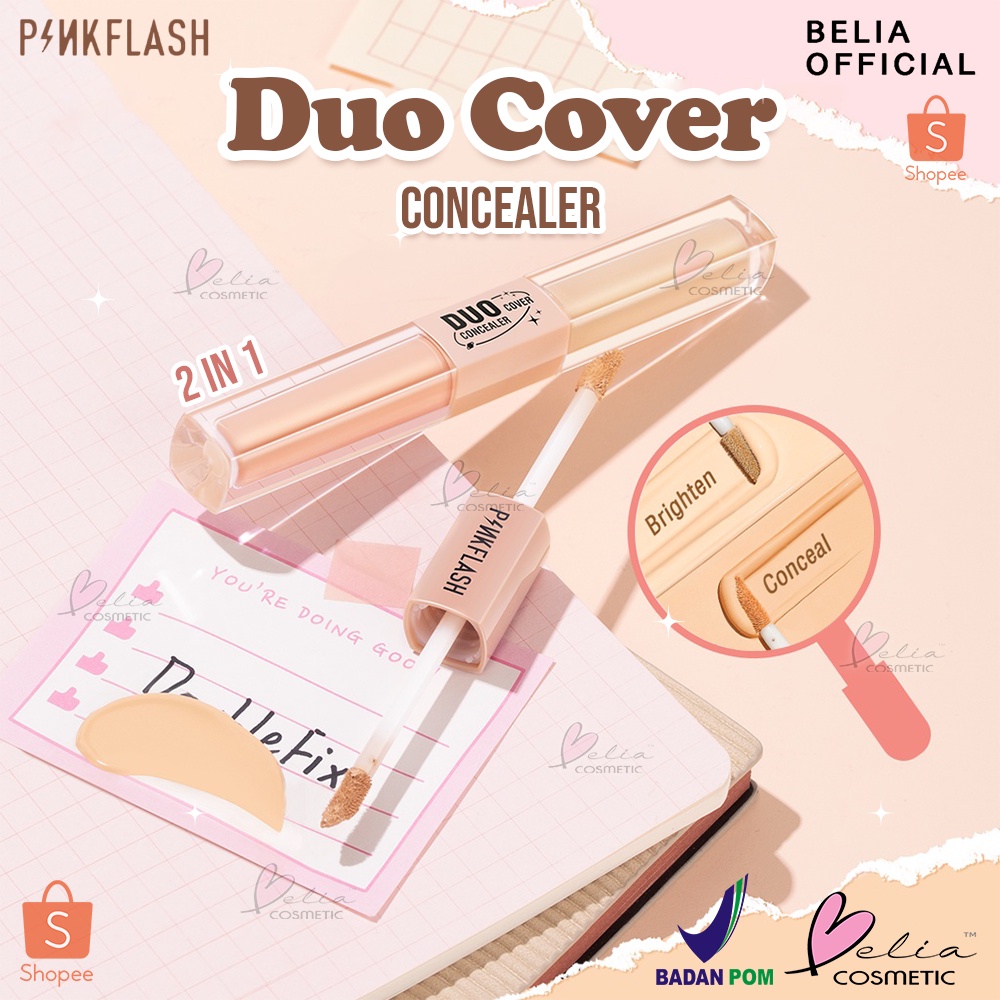 Jual BELIA PINKFLASH Duo Cover Concealer PF-F18 | 2 in 1 Concealer | Dual Shade | Coverage ...