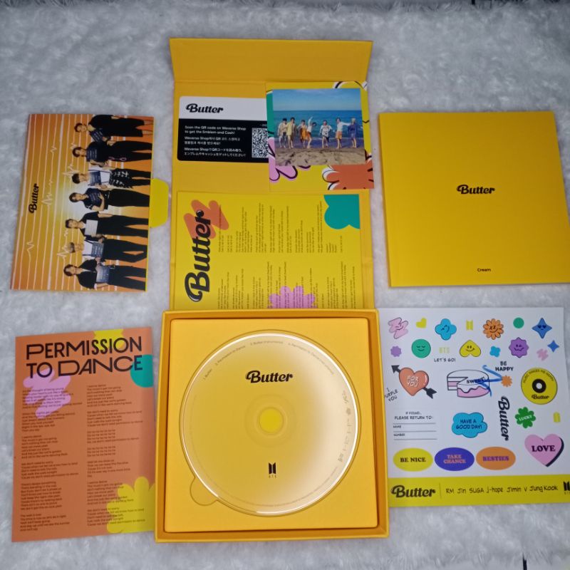 Jual Unsealed Album BTS Butter Cream Version | Shopee Indonesia