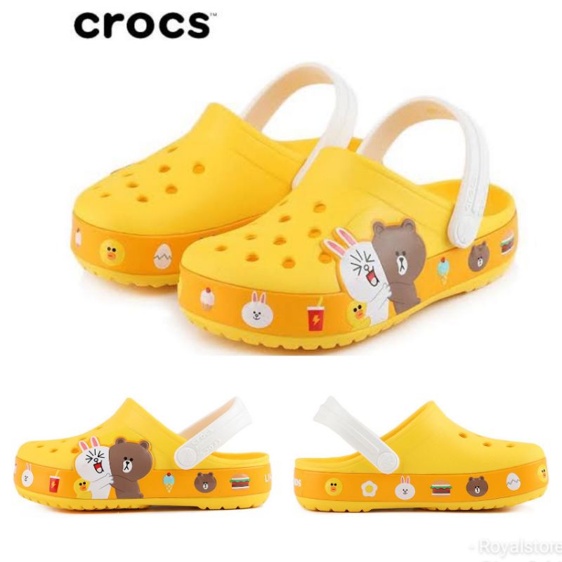 Jual Kids Crocs Fun Lab Line Friends Clog ORI 100% | Shopee Indonesia