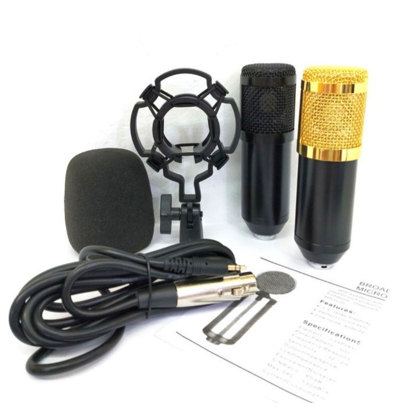 Jual Mic Condenser Microphone Rekaman Recording Condenser / Mic Karaoke ...