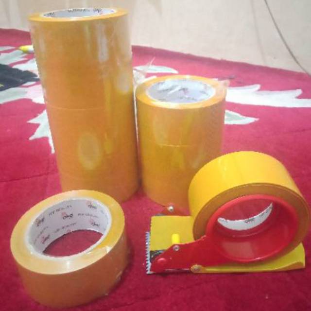 Jual LAKBAN / SOLASI / SOLATIF / Lakban Solatip Solasi Coklat Oke Tape ...
