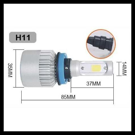 Jual Lampu Mobil Led Cob Headlight 8000Lm S2 Chip 2 Pcs | Shopee Indonesia