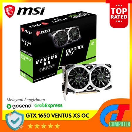 Jual MSI GeForce GTX 1650 D6 VENTUS XS OC 4GB GDDR6 | Shopee Indonesia