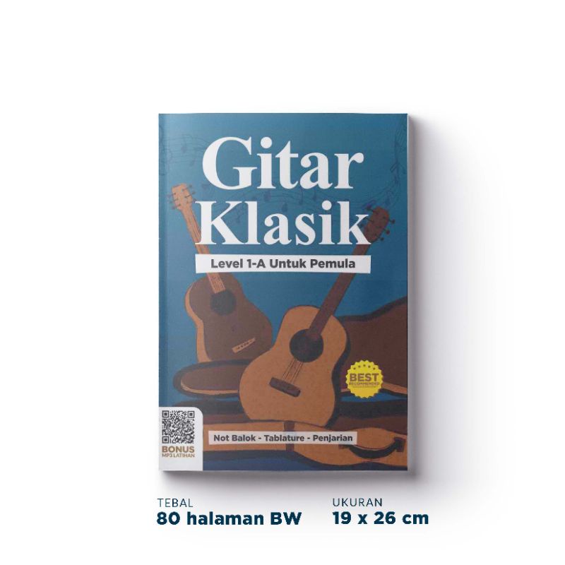 Jual Gitar Klasik Level 1-A untuk Pemula (Not Balok - Tablature ...