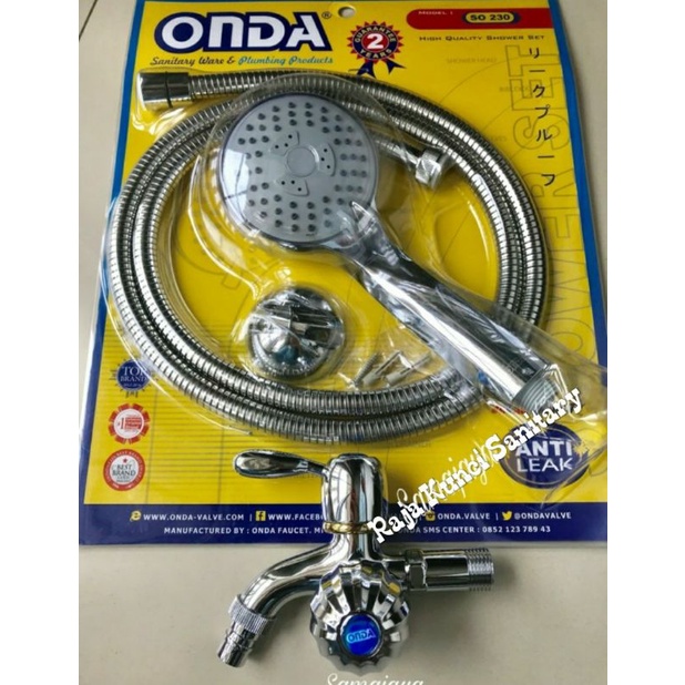 Jual Hand Shower Onda SO 230 SO KUL + Kran Cabang Onda/Paket Lengkap ...