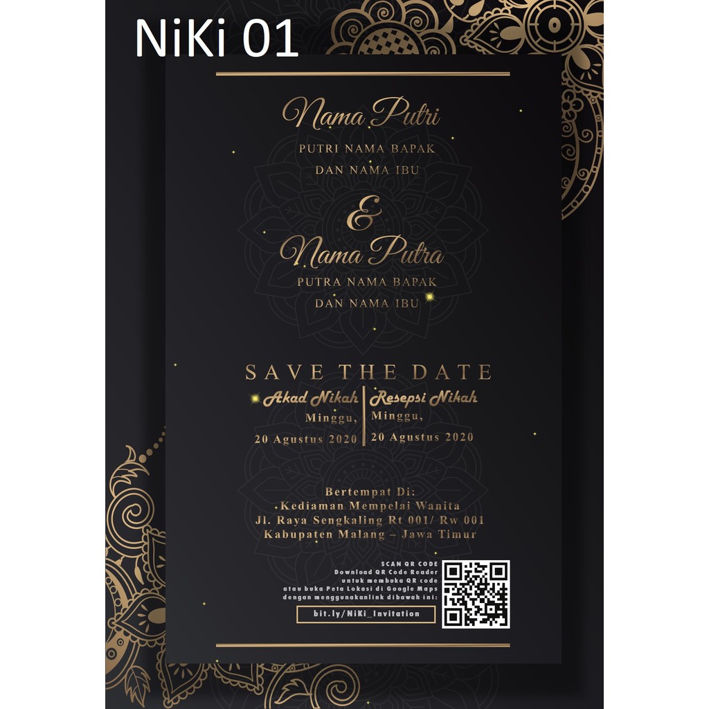 Jual Undangan pernikahan / undangan pernikahan jpg / undangan ...