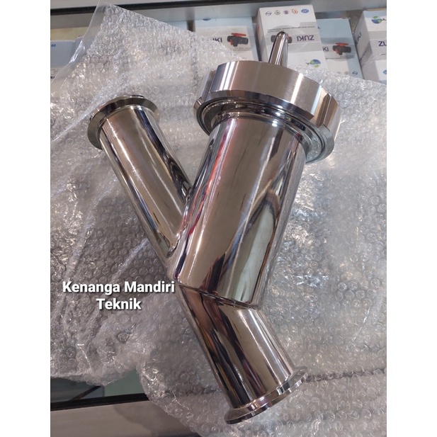 Jual Y Strainer Sanitary Ferrule Stainless 316 ukuran 2 1/2” inch ...