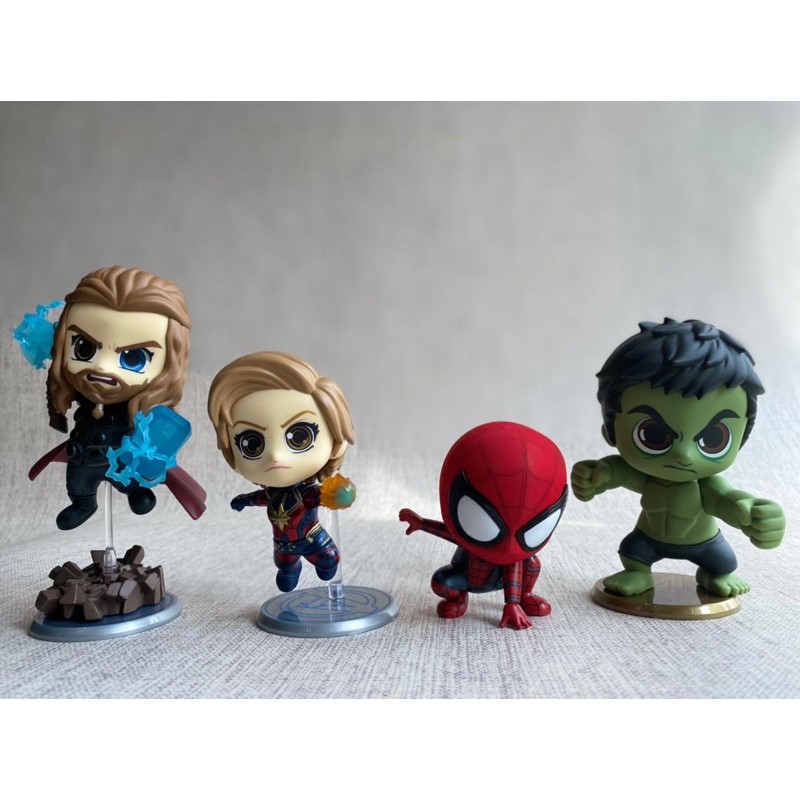 Jual Marvel Mini Action Figure (Thor, Hulk, Spiderman, Captain Marvel ...