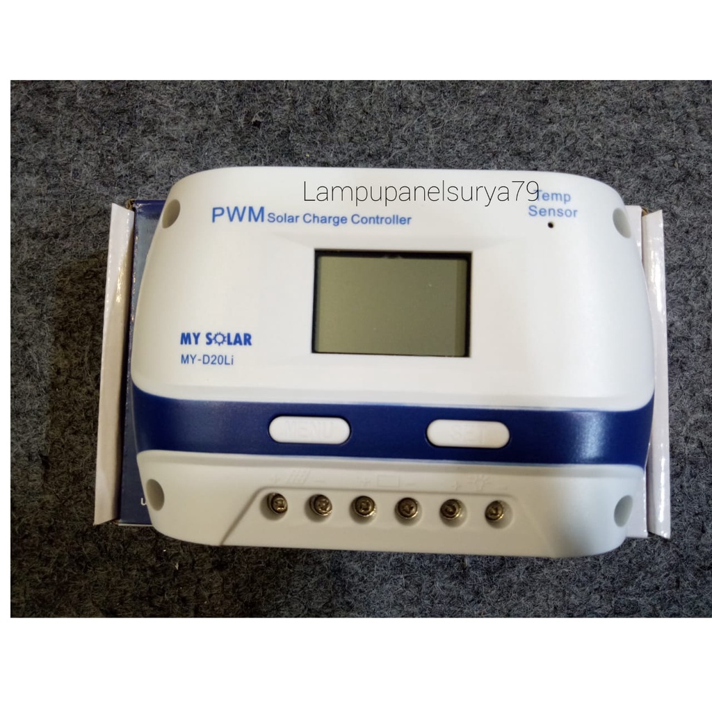 Jual Solar Charge Controller 20A SCC PWM 20a My Solar MY-D20Li 12V/24V ...