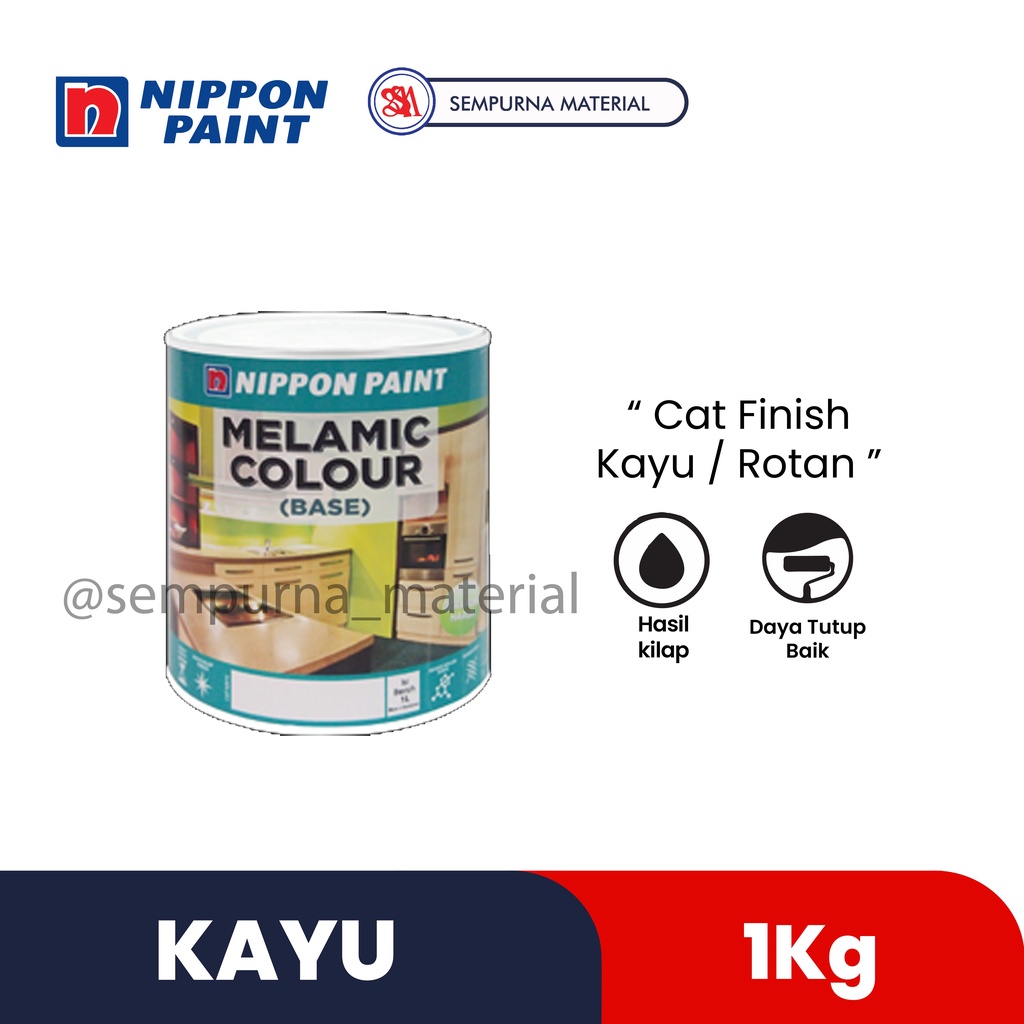 Jual Cat Kayu Nippon Paint Melamic - Colour 1Kg | Shopee Indonesia