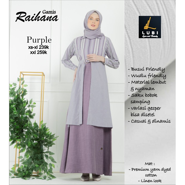 Jual GAMIS RAIHANA - LUBI | Shopee Indonesia
