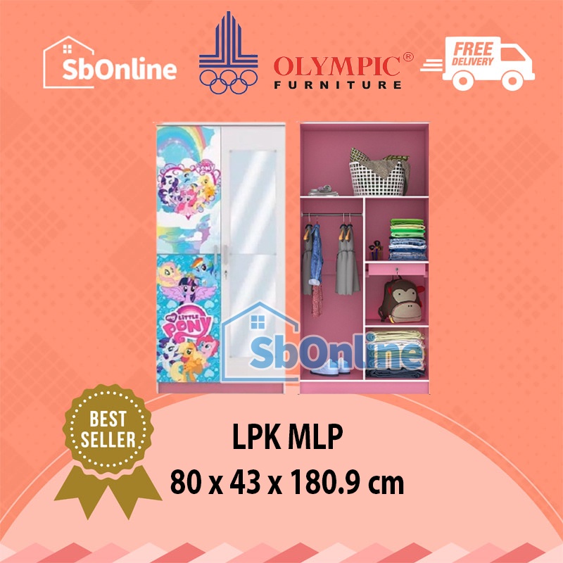 Jual OLYMPIC Lemari Pakaian Kids Series - LPK MLP (MY LITTLE PONY ...