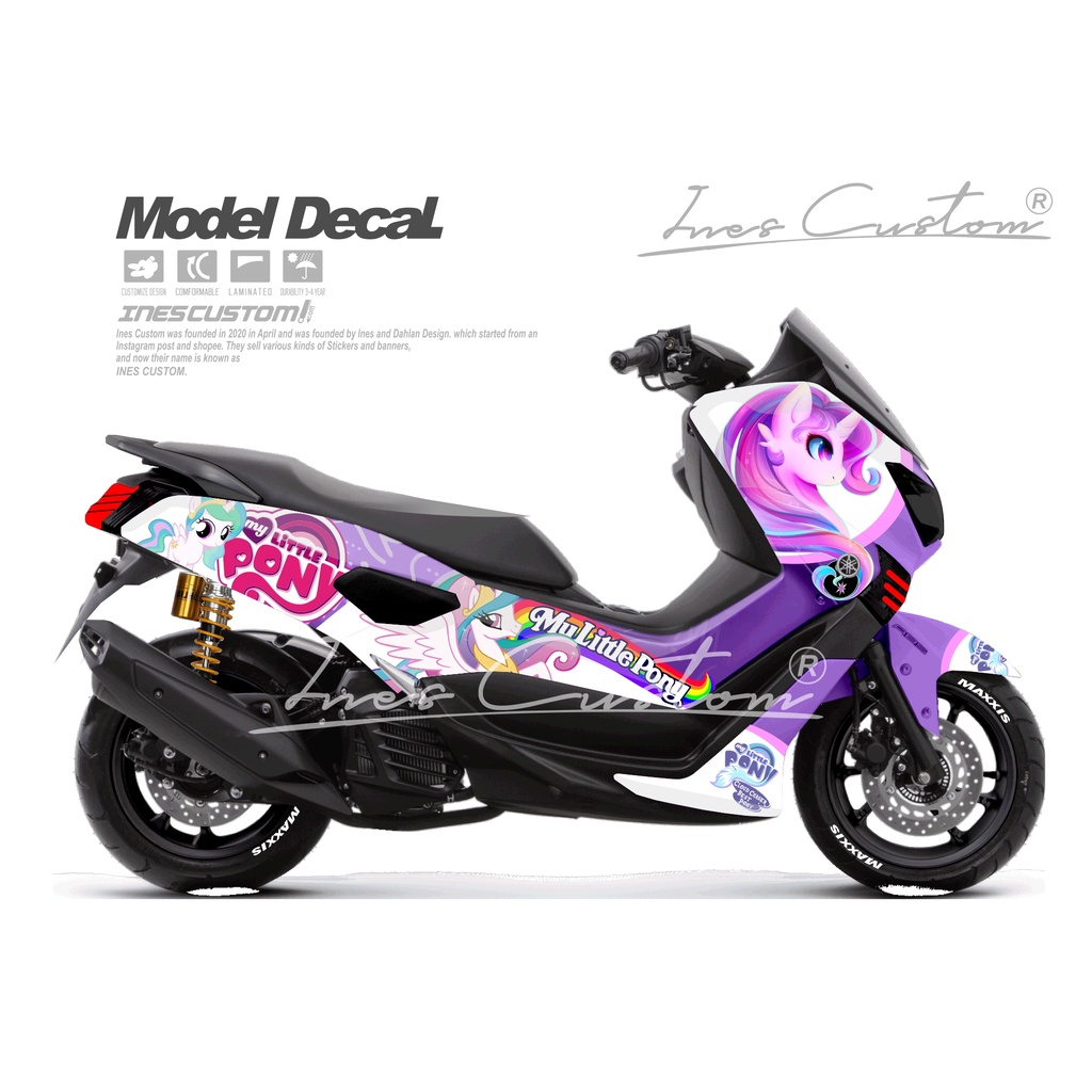 Jual STIKER N-MAX DECAL N-MAX LITEL PONY | Shopee Indonesia
