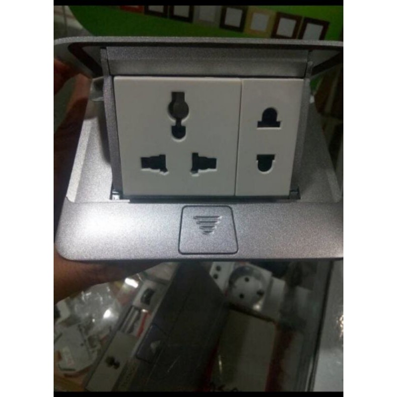 Jual Stop kontak lantai legrand / floor soket stop universal + stop ...
