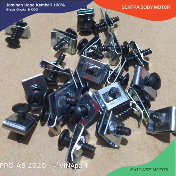 Jual baut klip body ulir motor Honda beat vario cb CBR Supra GTR pcx ...