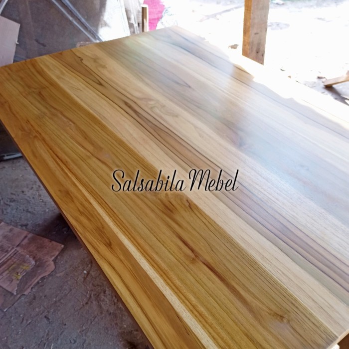 Jual Top table kayu jati cantik 150x60x3cm | Shopee Indonesia