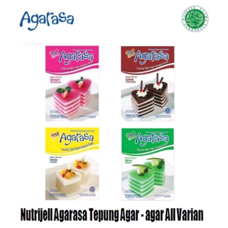 Jual ECER NUTRIJELL AGARASA RASA / TEPUNG AGAR AGAR RASA @10 gr COKLAT ...