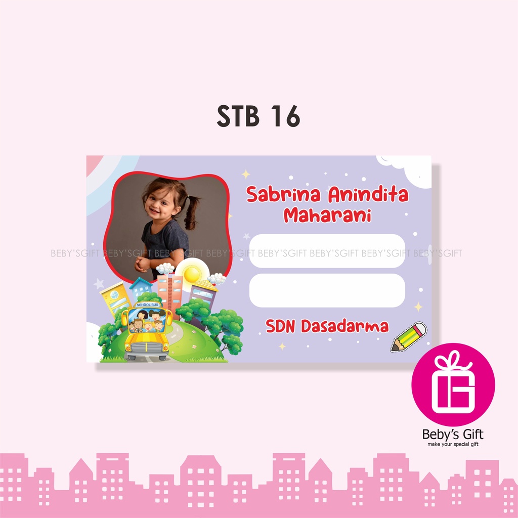 Jual Stiker Label Buku Pelajaran Anak Custom Nama dan Foto Sticker ...