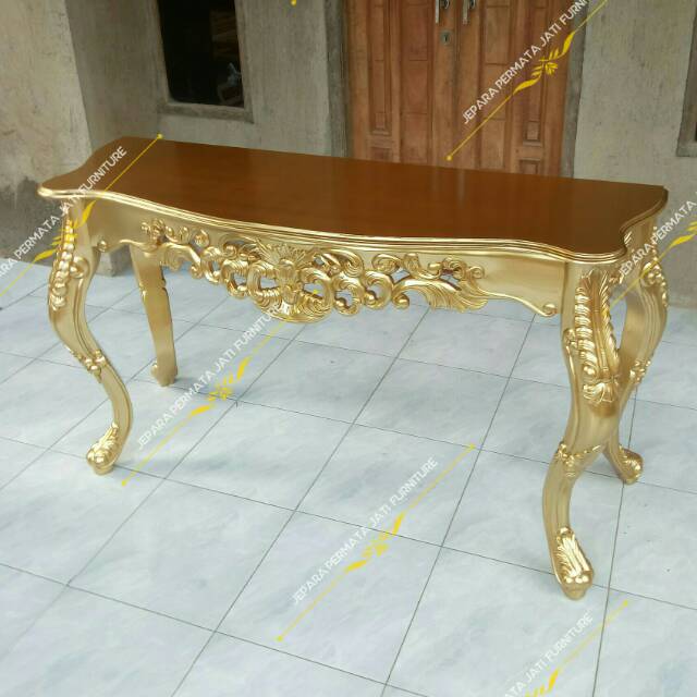Jual Meja konsol ukir gold mewah ( console table ) | Shopee Indonesia