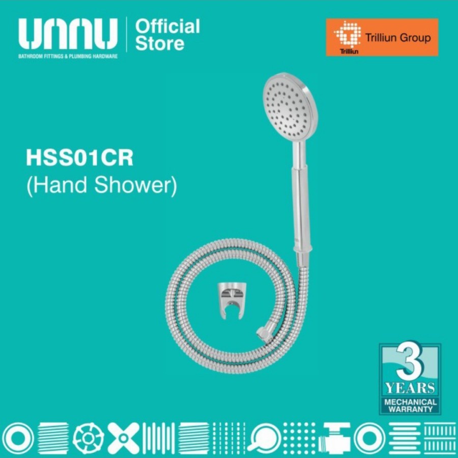 Jual UNNU Hand Shower HSS01CR 1/2 " Inch ( Berkelas ) | Shopee Indonesia