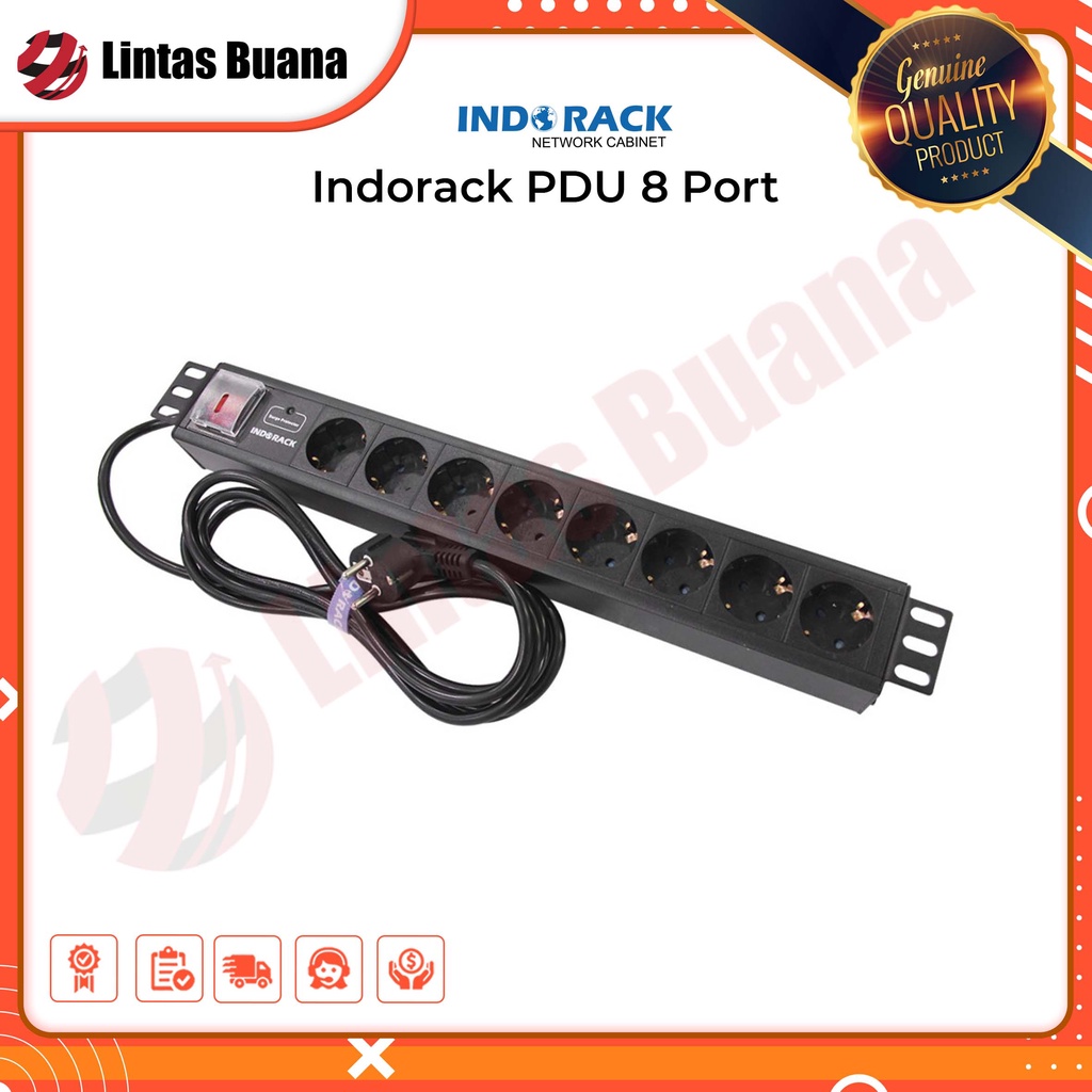 Jual Indorack Power Distribution Unit 8 Port PDU8G | Shopee Indonesia