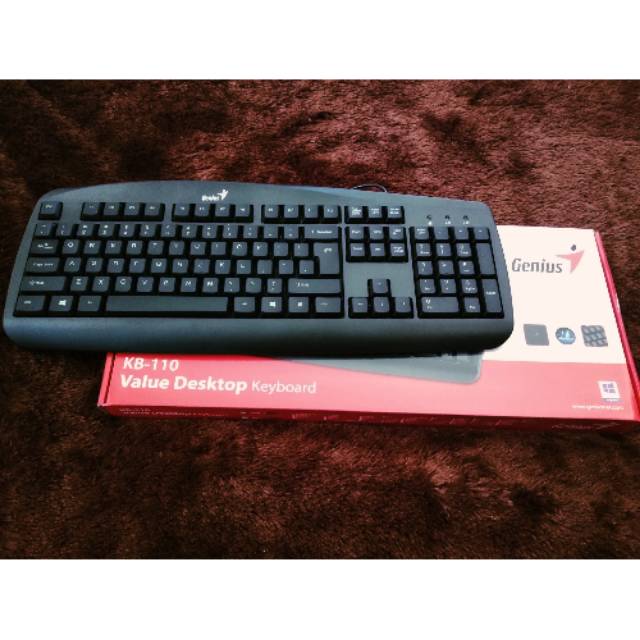 Jual KB-100 Value Desktop Keyboard Genius | Shopee Indonesia