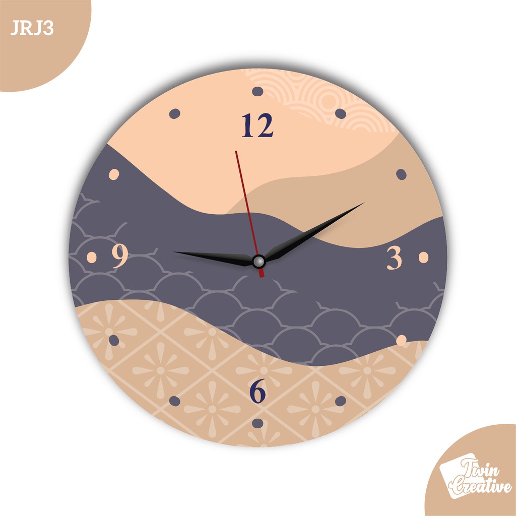 Jual Jam Dinding Minimalis Modern Dekorasi Unik Ruangan Rhythm Japanese ...
