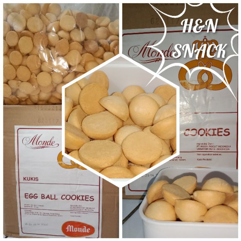 Jual SNACK REPACK - KEMASAN HEMAT EGG BALL COOKIES 250gr | Shopee Indonesia