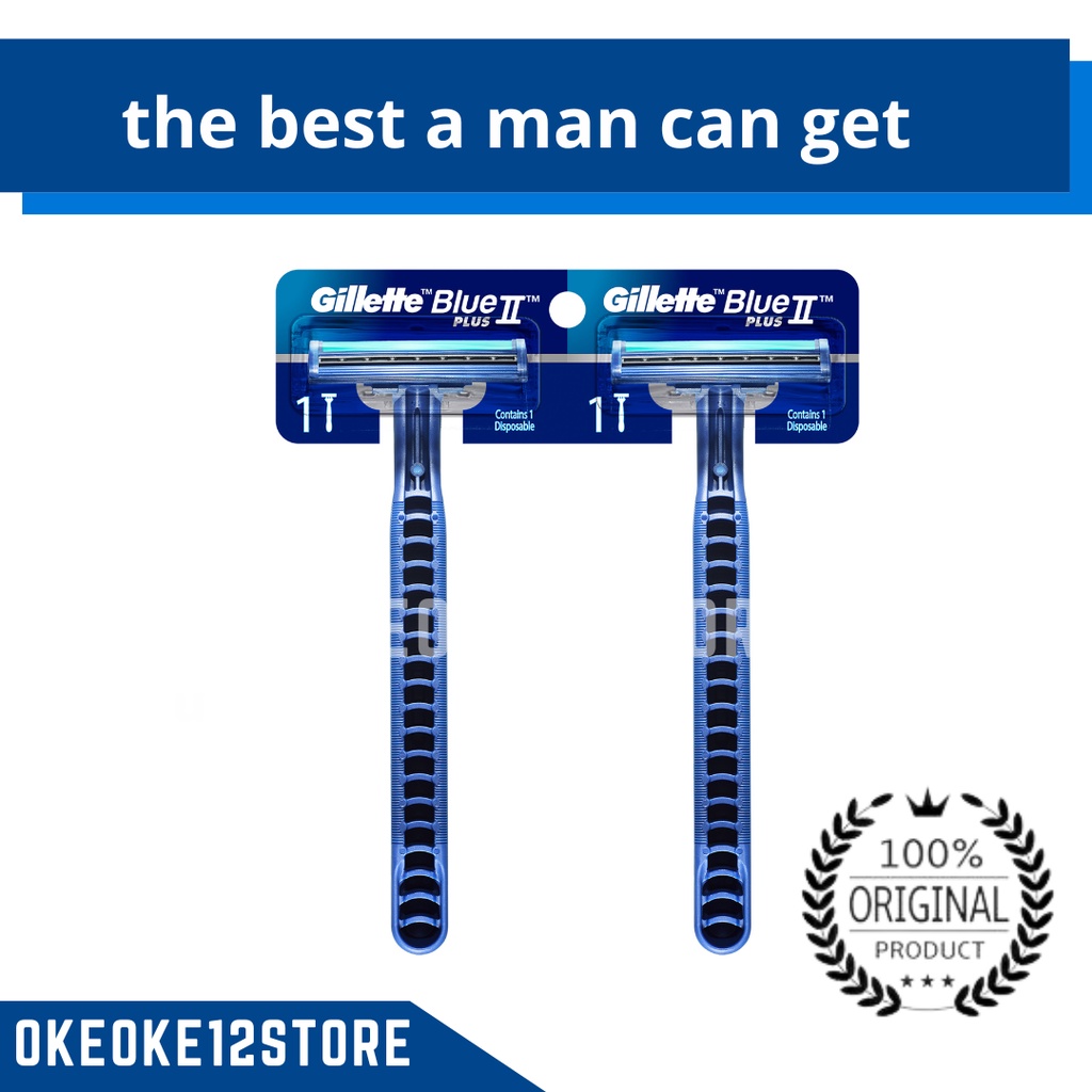 Jual ALAT CUKUR Kumis dan Jenggot 2 Mata Pisau gillette blue two puls ...