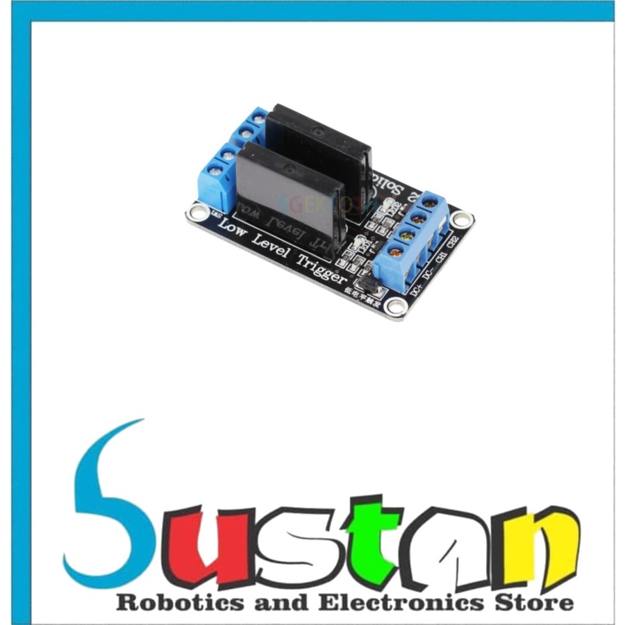Jual RELAY SSR 5V 2 CHANNEL LOW LEVEL TRIGGER SOLID STATE RELAY MODULE ...