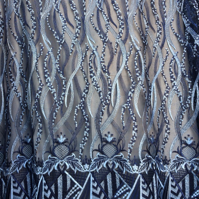 Jual Tulle akar bordir bunga tepi/kain tile bordir | Shopee Indonesia