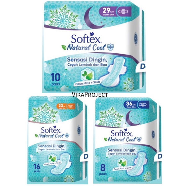 Jual SOFTEX SUPER SLIM NATURAL COOL | Shopee Indonesia