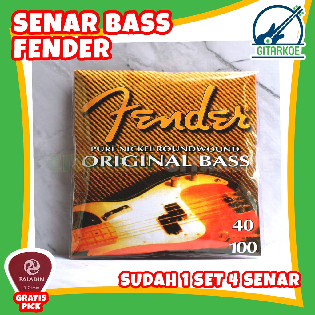 Jual Senar Bass Fender Bass Elektrik 4 Senar 040 Pure Nickel Round ...