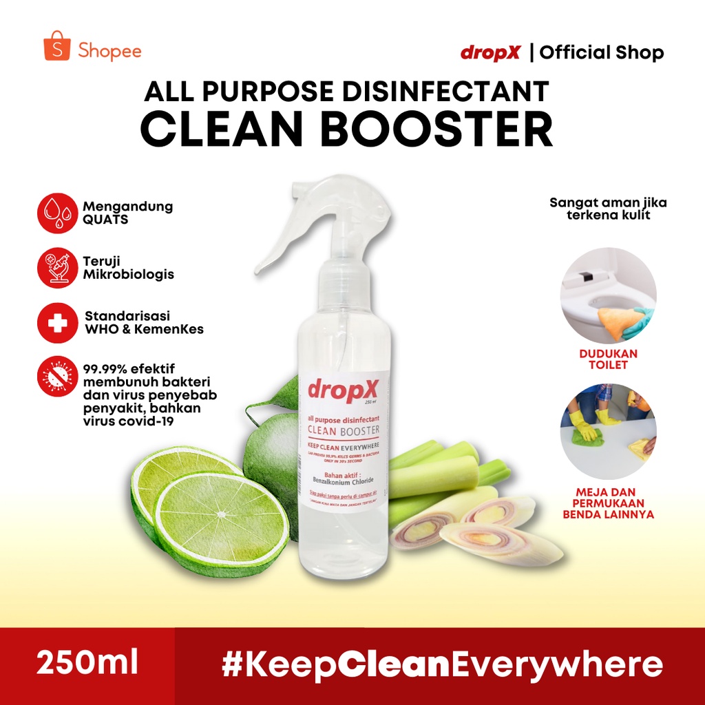 Jual all purpose disinfektan ready to use / desinfektan siap pakai 250 ...