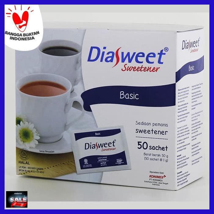 Jual SETEBAID- DIASWEET SWEETENER BASIC DOS 50 SACHET PEMANIS RENDAH ...