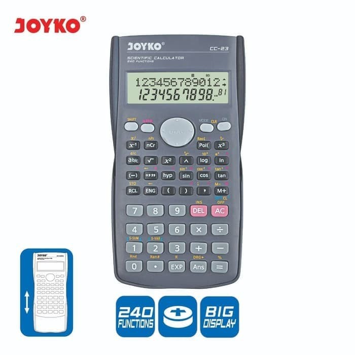 Jual Kalkulator Rumus Matematika Scientific Joyko CC-23 | Shopee Indonesia