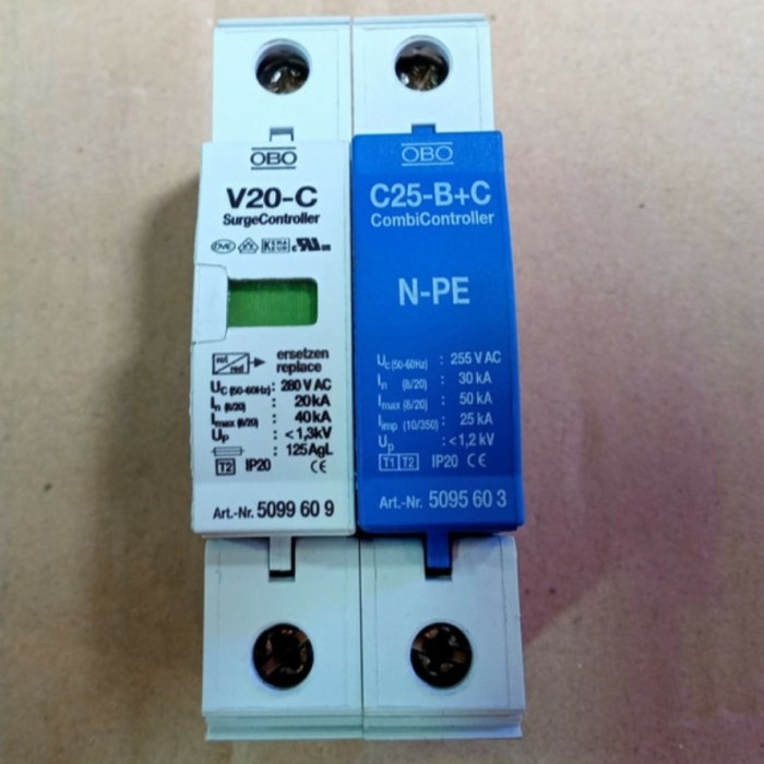 Jual Surge Arrester OBO V20-C 280V AC /1p+NPE | Shopee Indonesia