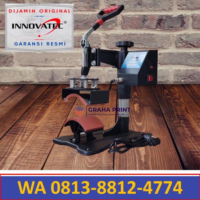 Jual Mesin Press Topi Alat Sablon Heat Pres Cetak Topi Digital Lapis ...