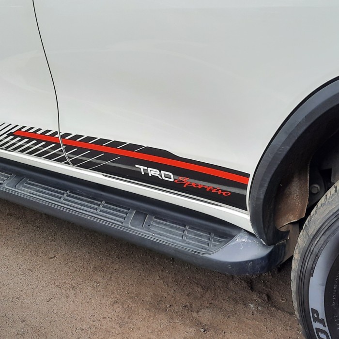 Jual Set Stiker Sticker Set RH LH New Fortuner TRD 2019 up Original ...