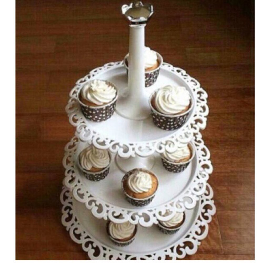 Jual Tempat Kue 3 Susun Tier Cake Stand Limited | Shopee Indonesia