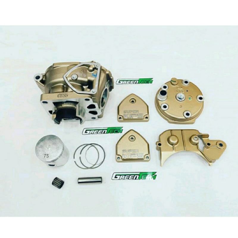 Jual PAKET BLOK PDK SET HEAD DAN TUTUP SUPERKIPS GOLD(TANPA RING PISTON ...