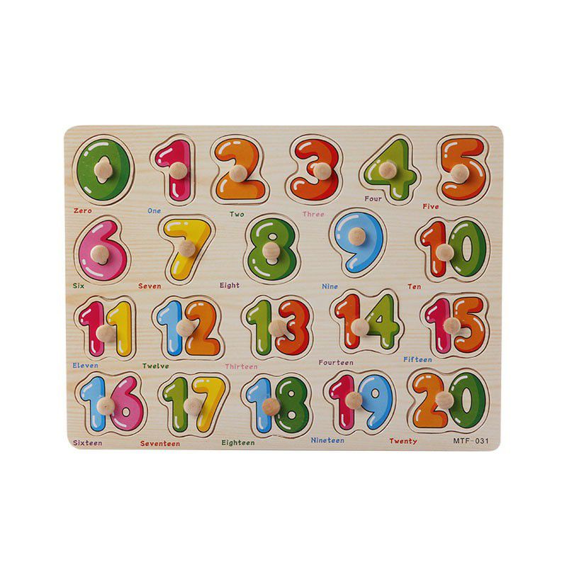 Jual Puzzle knob kayu angka 1-20 | Shopee Indonesia