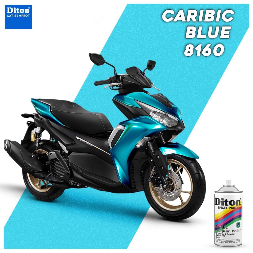 Jual Cat Semprot Diton - Caribic Blue 8160 | Shopee Indonesia