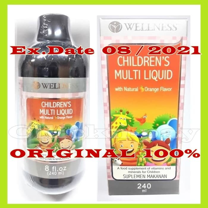 Jual Wellness Children's Multi Liquid / Multi Vitamin Anak 240 ml ...