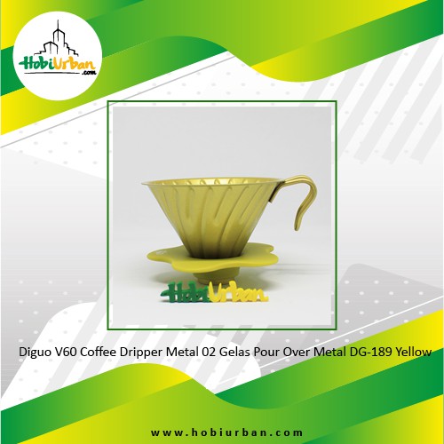 Jual Diguo V60 Coffee Dripper Metal 02 Gelas Pour Over Metal DG-189 ...