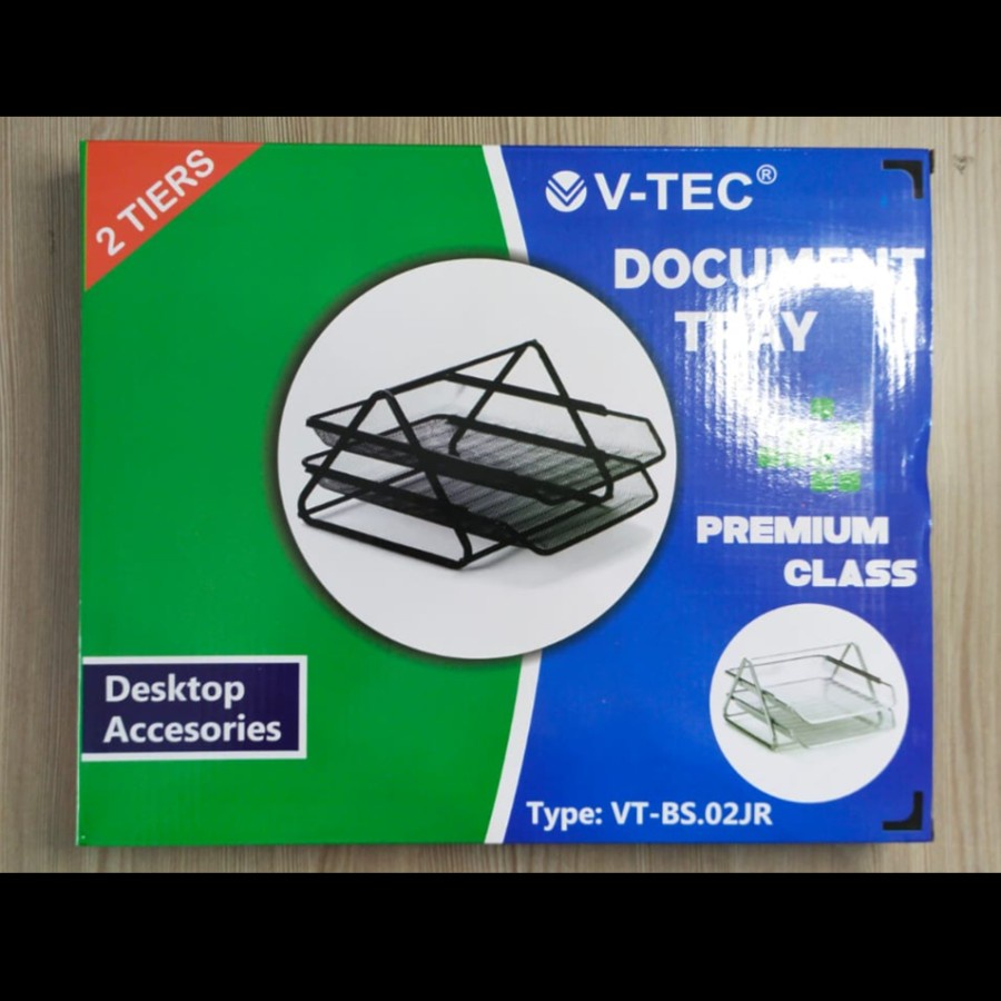Jual BAK SURAT V-TEC DOCUMENT TRAY 2 SUSUN JARING VT-BS.02JR | Shopee ...