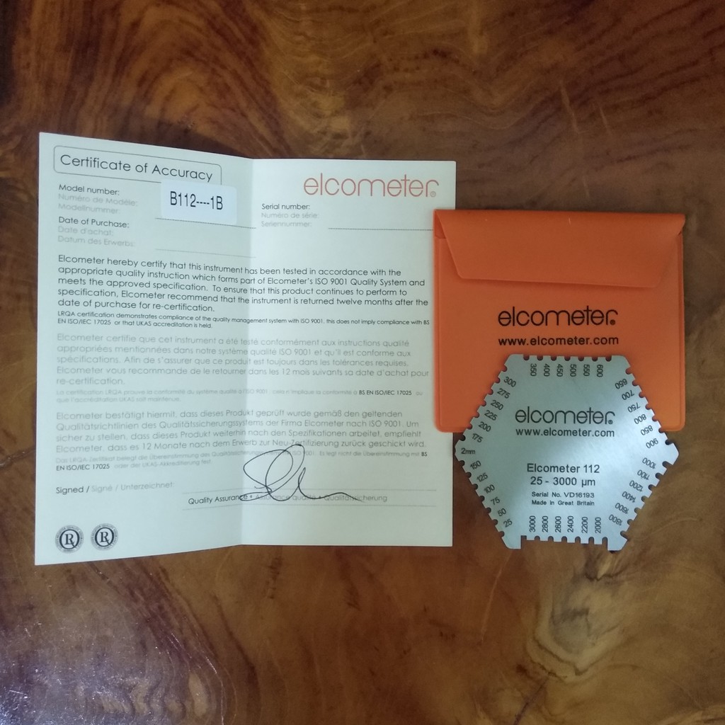 Jual Elcometer 112 Hexagonal Wet Film Combs (Stainless Steel) | Shopee ...