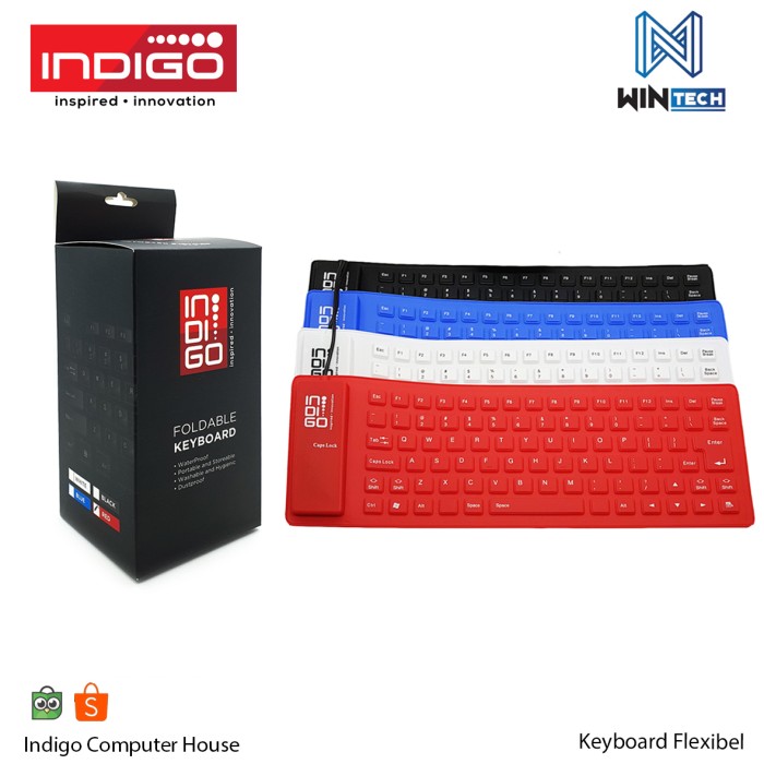 Jual Keyboard Usb Flexible | Keyboard Mini Flexible Gulung Anti Air ...