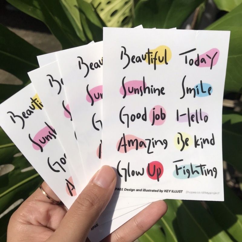 Jual sticker mood/ aesthetic sticker/ journal sticker by KEY ILLUST ...