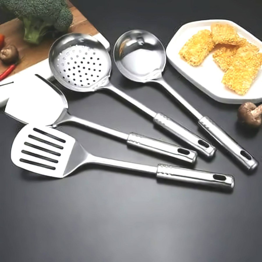 Jual Spatula Set isi 4pcs - Spatula Sutil Stainless Steel Good Quality ...